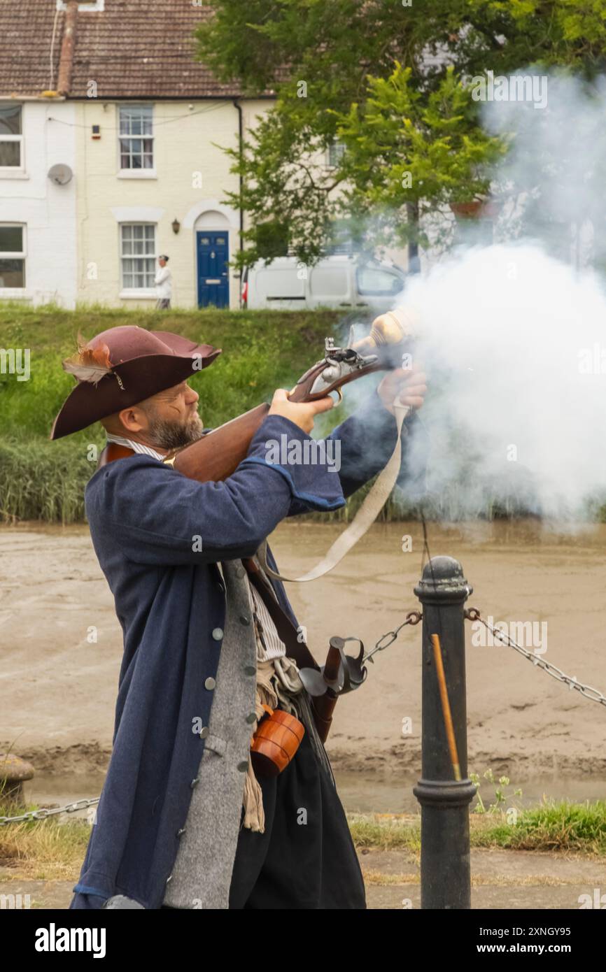 England, Kent, Faversham, The Annual Pirate Festival, Portrait of Male ...