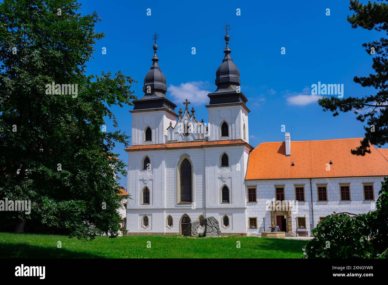 Trebic, Czech Republic. June 25, 2024. Basilica of St. Prokopius in ...