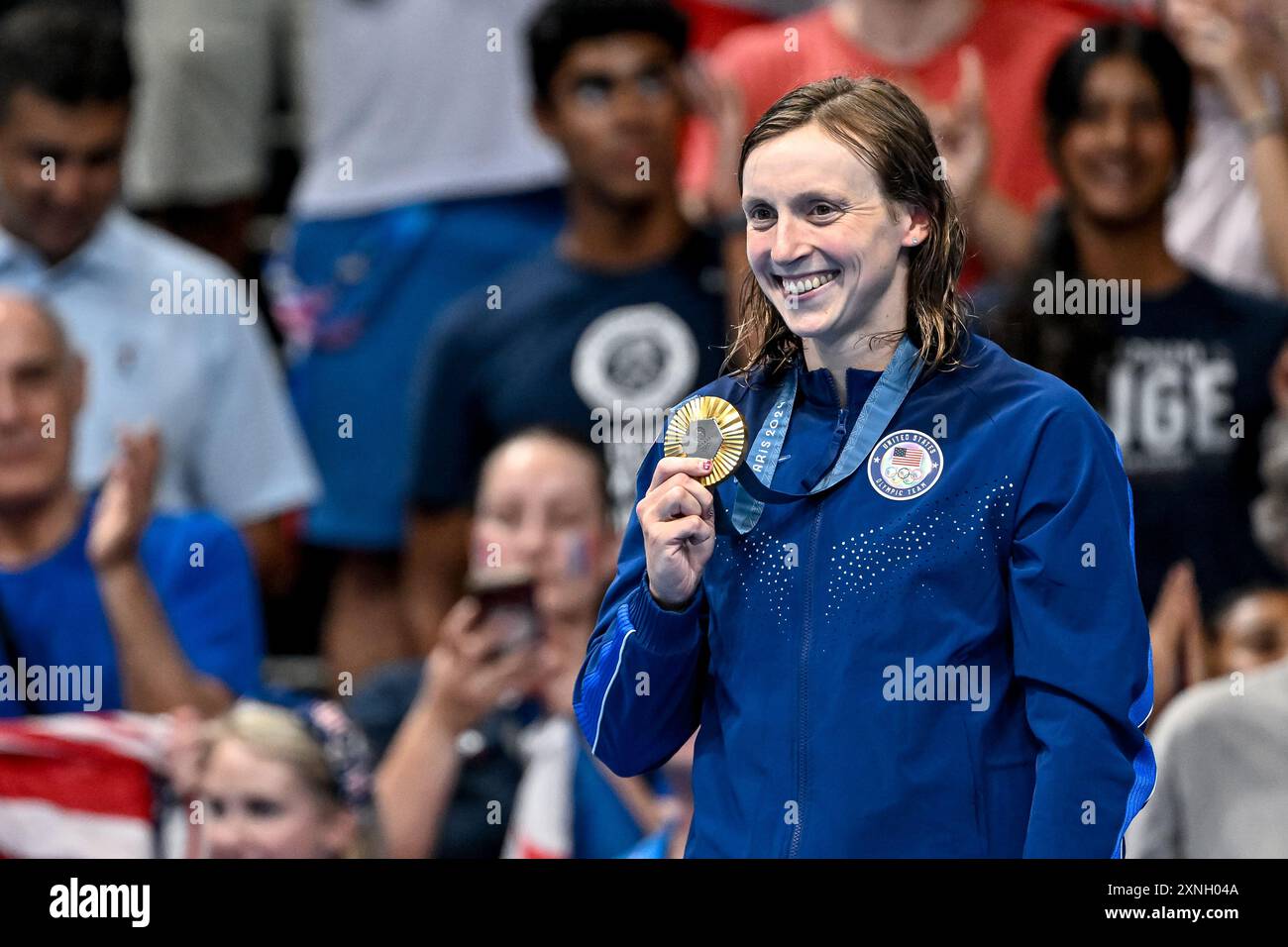 Paris, France. 31st July, 2024. Katie Ledecky of United States of ...