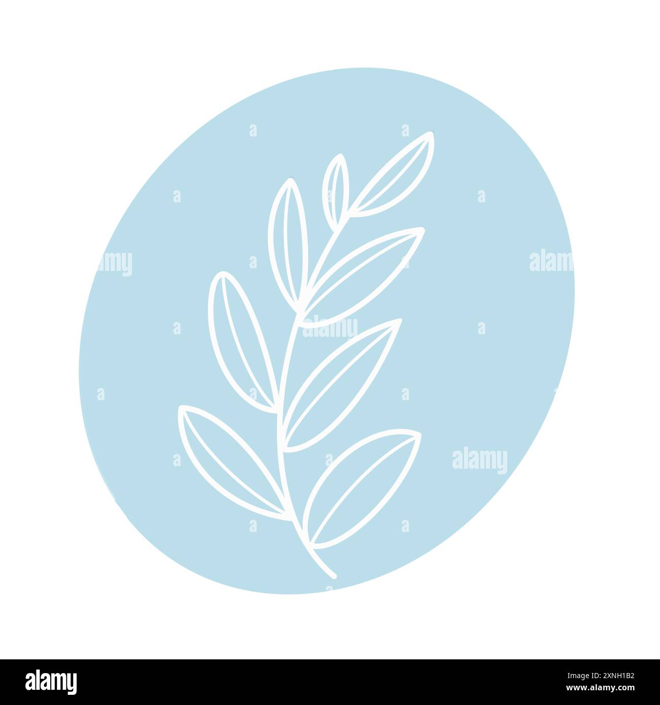 Flower logo line design Cut Out Stock Images & Pictures - Alamy