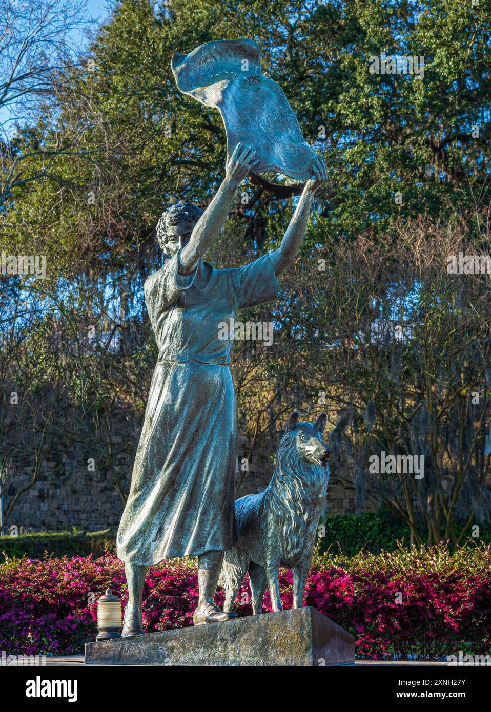 Florence Martus, also known as "the Waving Girl", took it upon herself ...