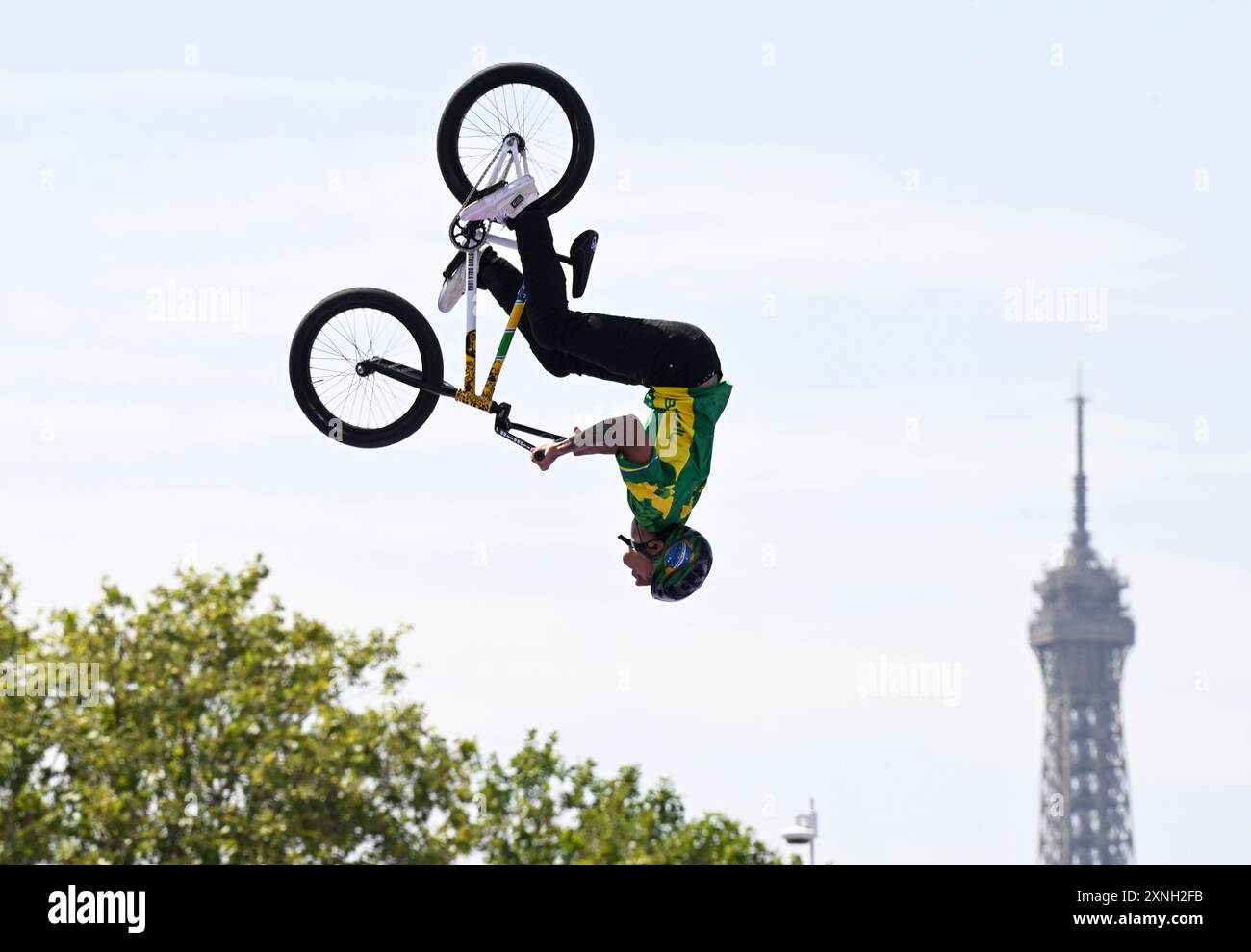 Paris-France, July 31, 2024, Paris Olympic Games, BMX-bike competition ...