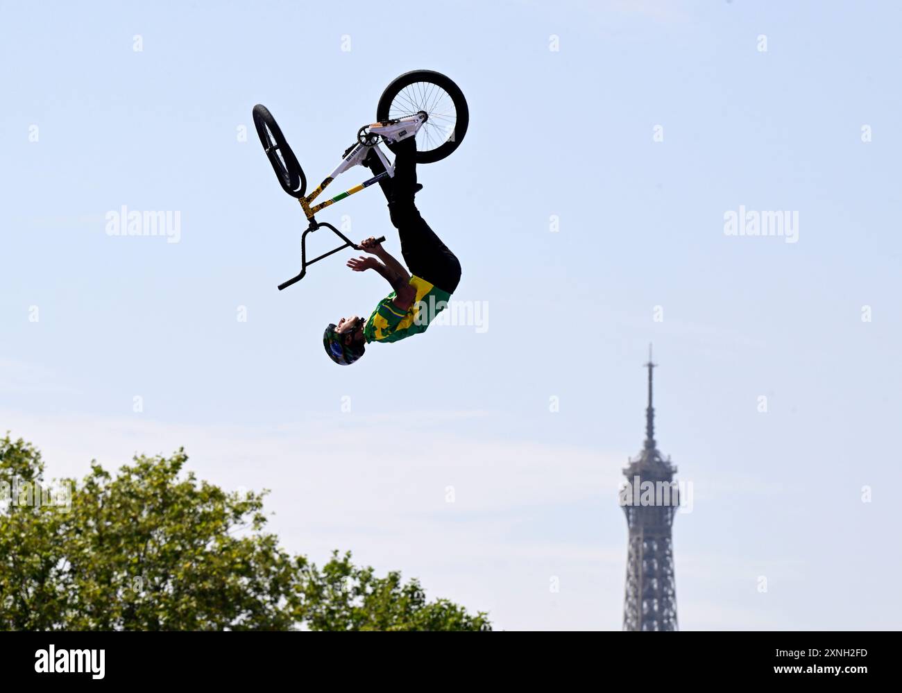 Paris-France, July 31, 2024, Paris Olympic Games, BMX-bike competition ...
