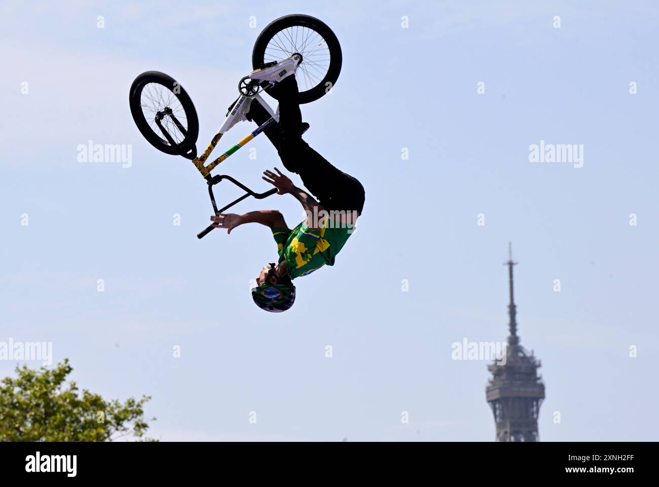 Paris-France, July 31, 2024, Paris Olympic Games, BMX-bike competition ...