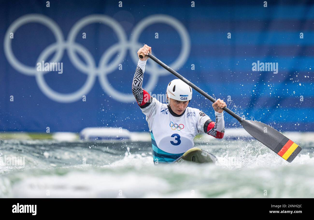 Paris, France. 31st July, 2024. Elena Lilik of Germany competes during ...