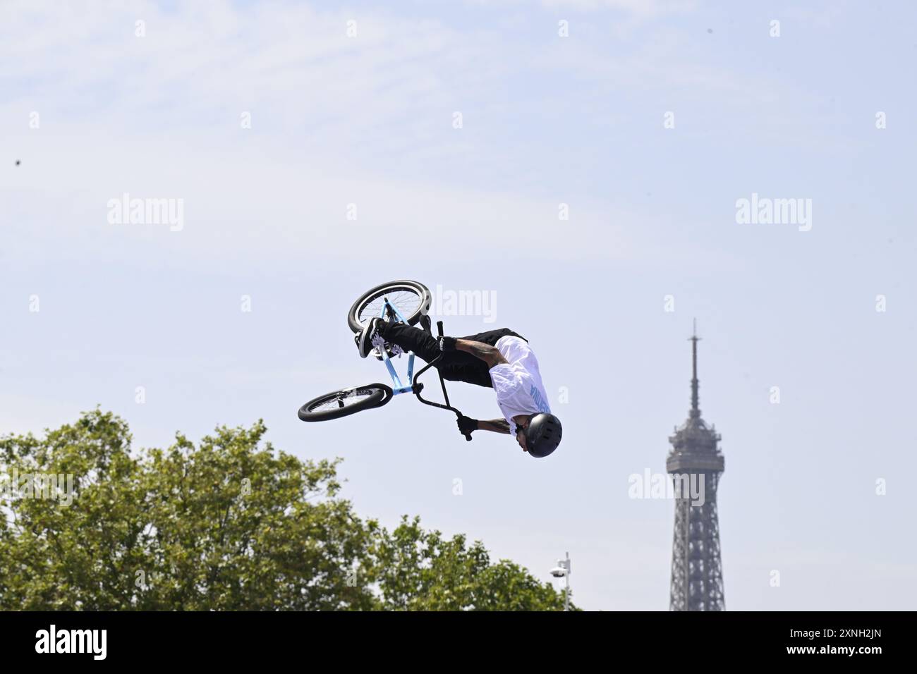 Paris-France, July 31, 2024, Paris Olympic Games, BMX-bike competition ...