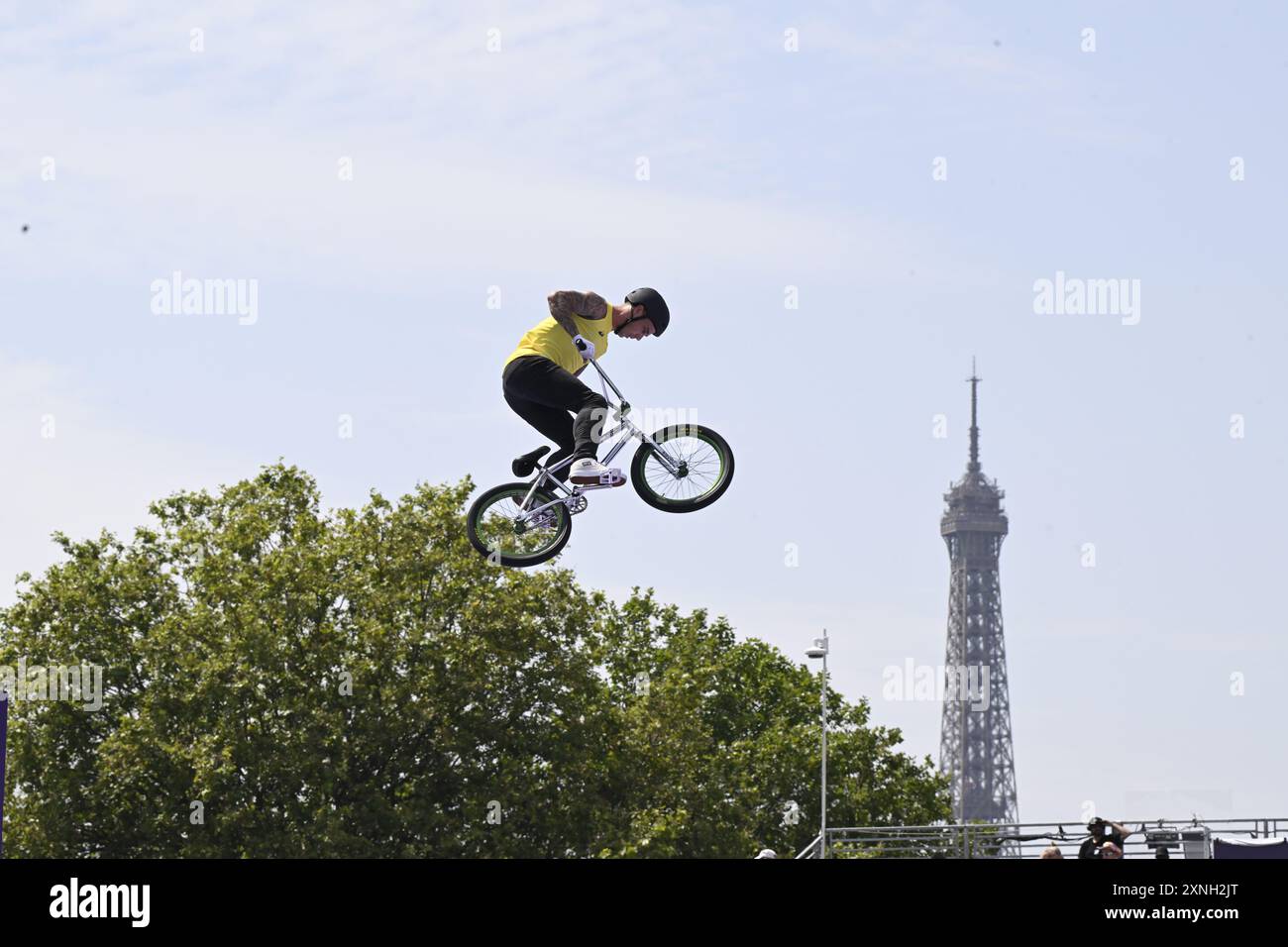 Paris-France, July 31, 2024, Paris Olympic Games, BMX-bike competition ...