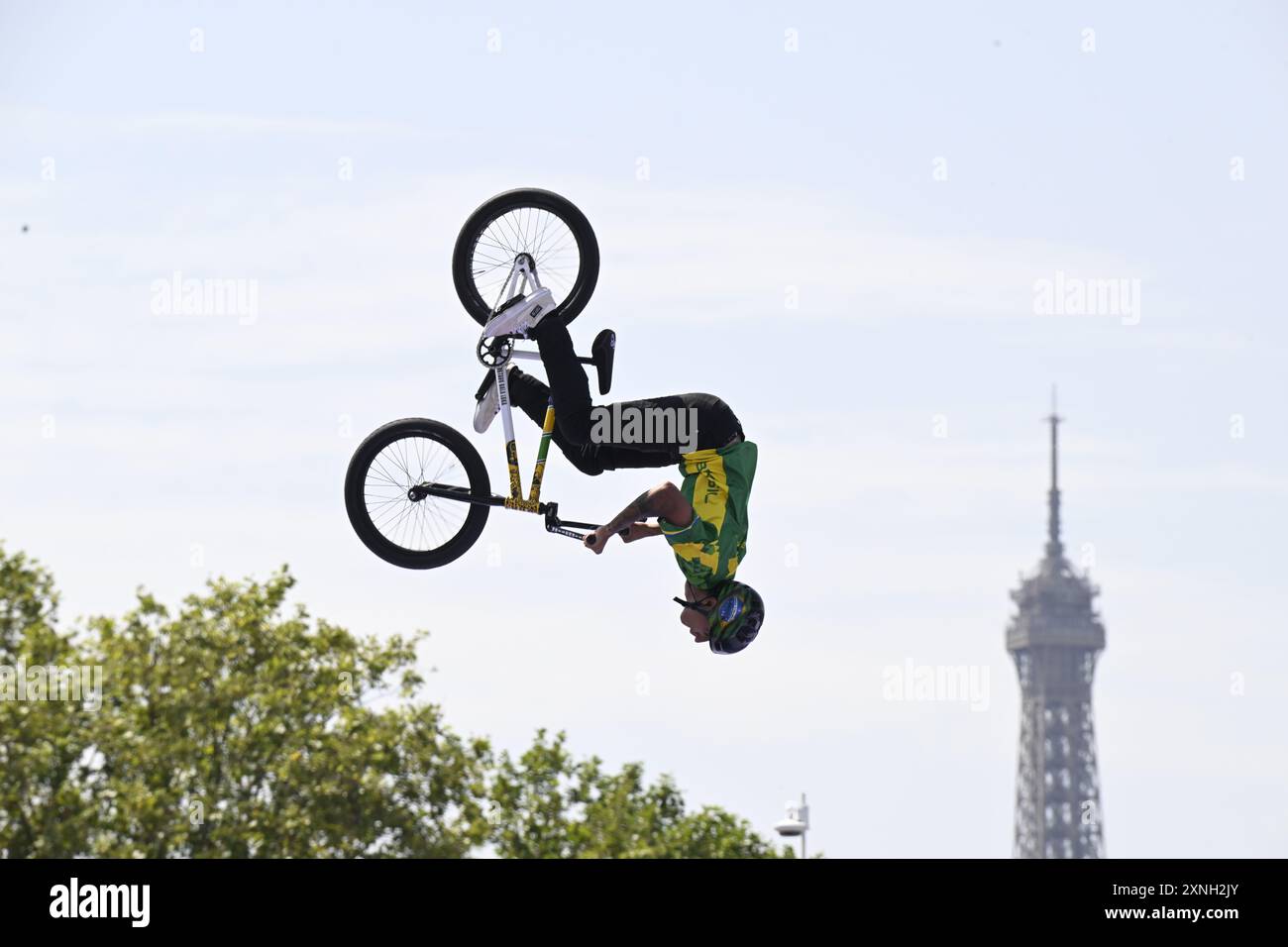 Paris-France, July 31, 2024, Paris Olympic Games, BMX-bike competition ...