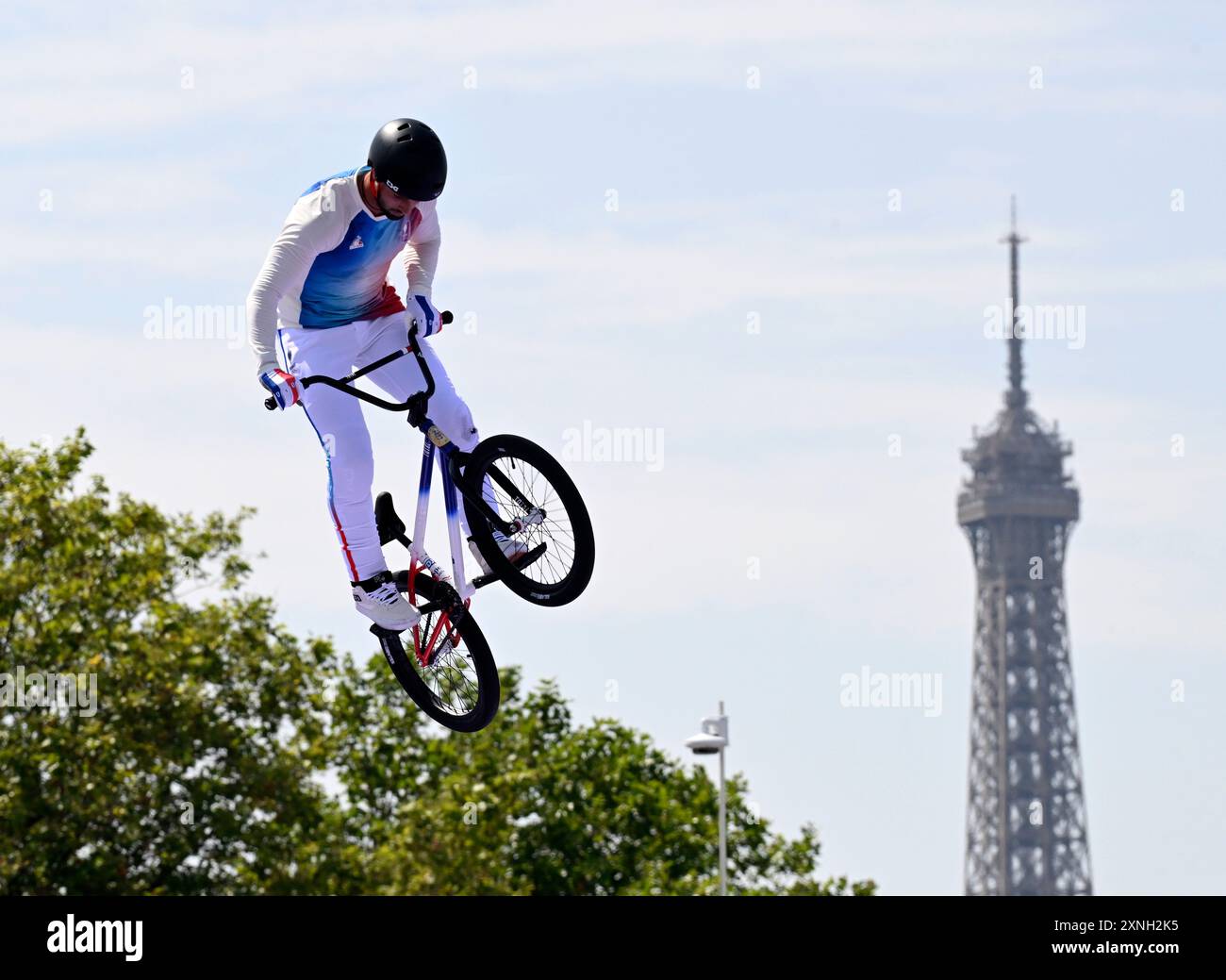 Paris-France, July 31, 2024, Paris Olympic Games, BMX-bike competition ...
