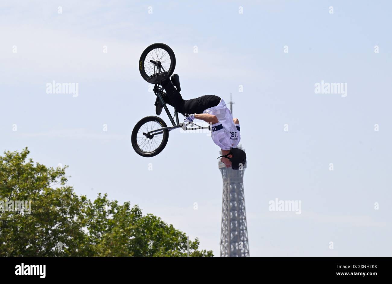Paris-France, July 31, 2024, Paris Olympic Games, BMX-bike competition ...