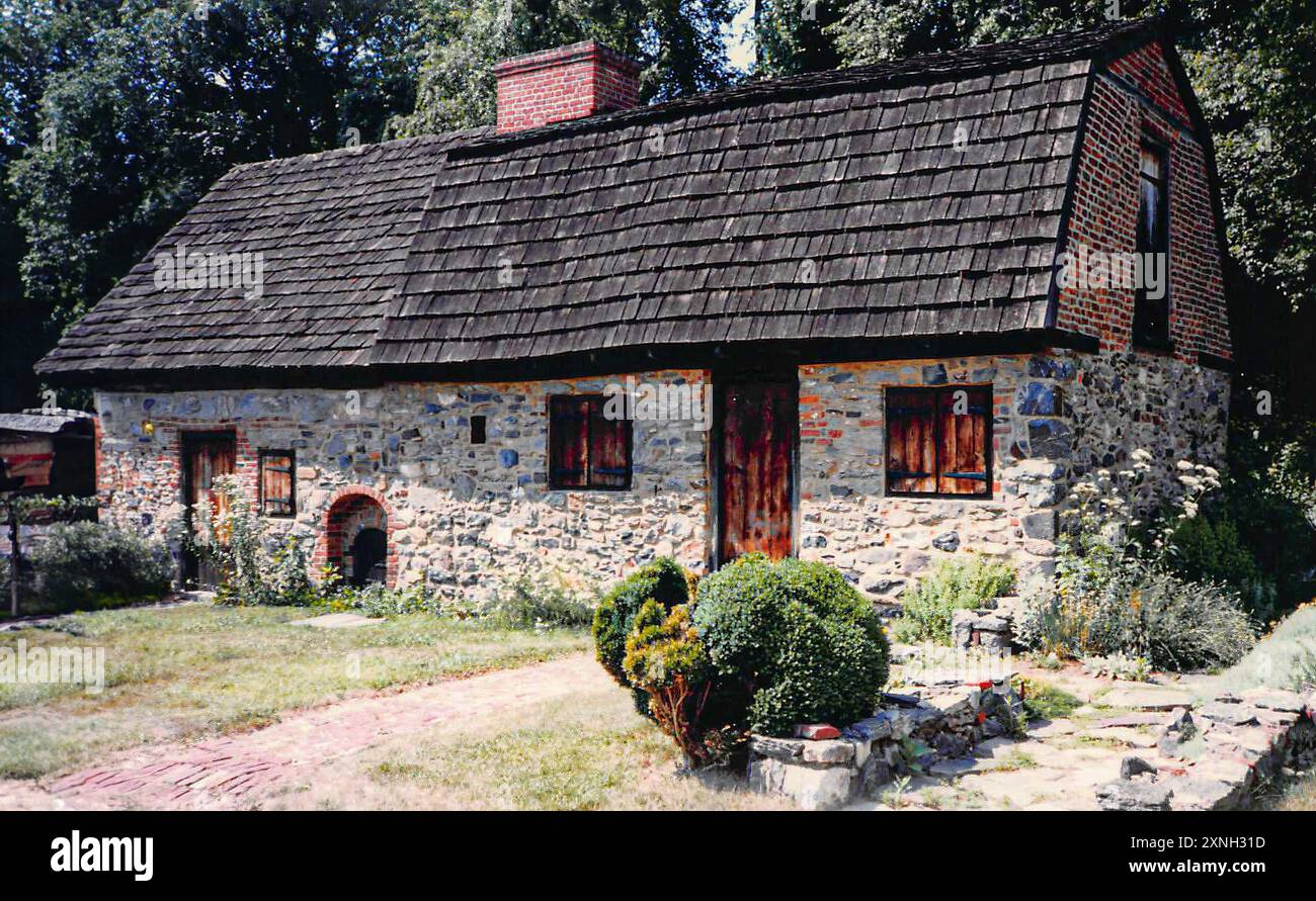 Exterior of Caleb Pusey house, constructed in 1683 by Caleb Pusey ...