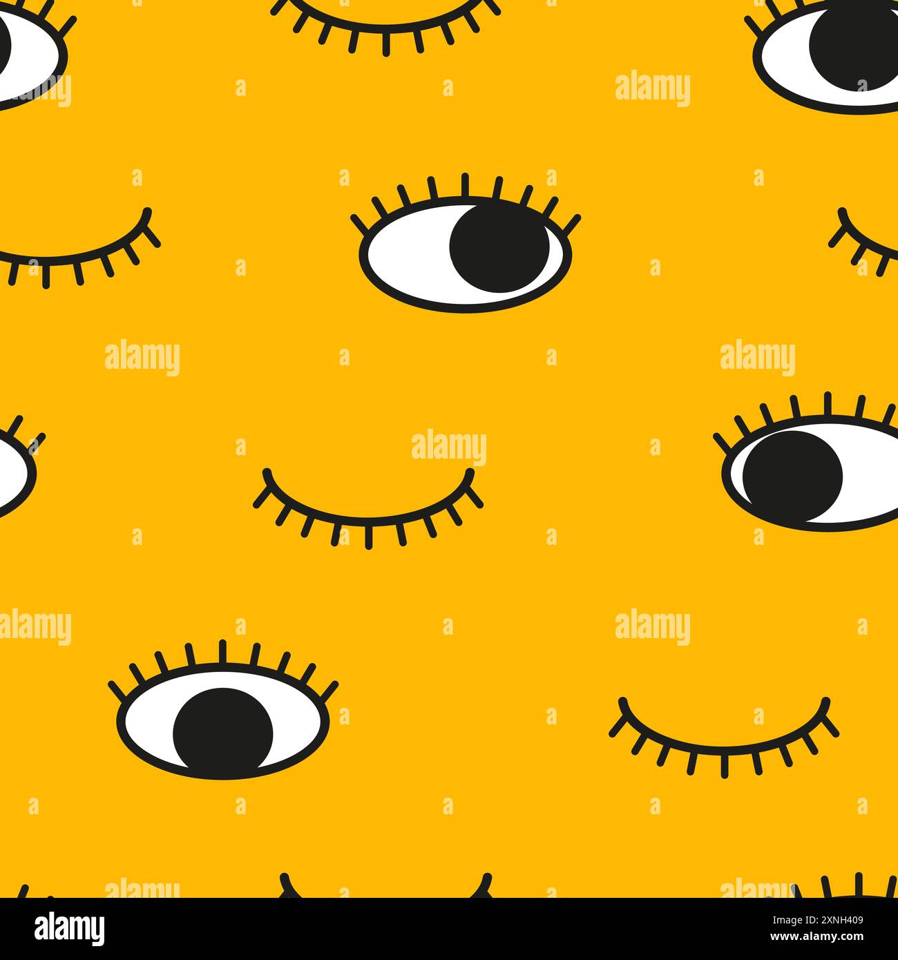 Doodle closed and open eyes, wink eyes Stock Vector Image & Art - Alamy