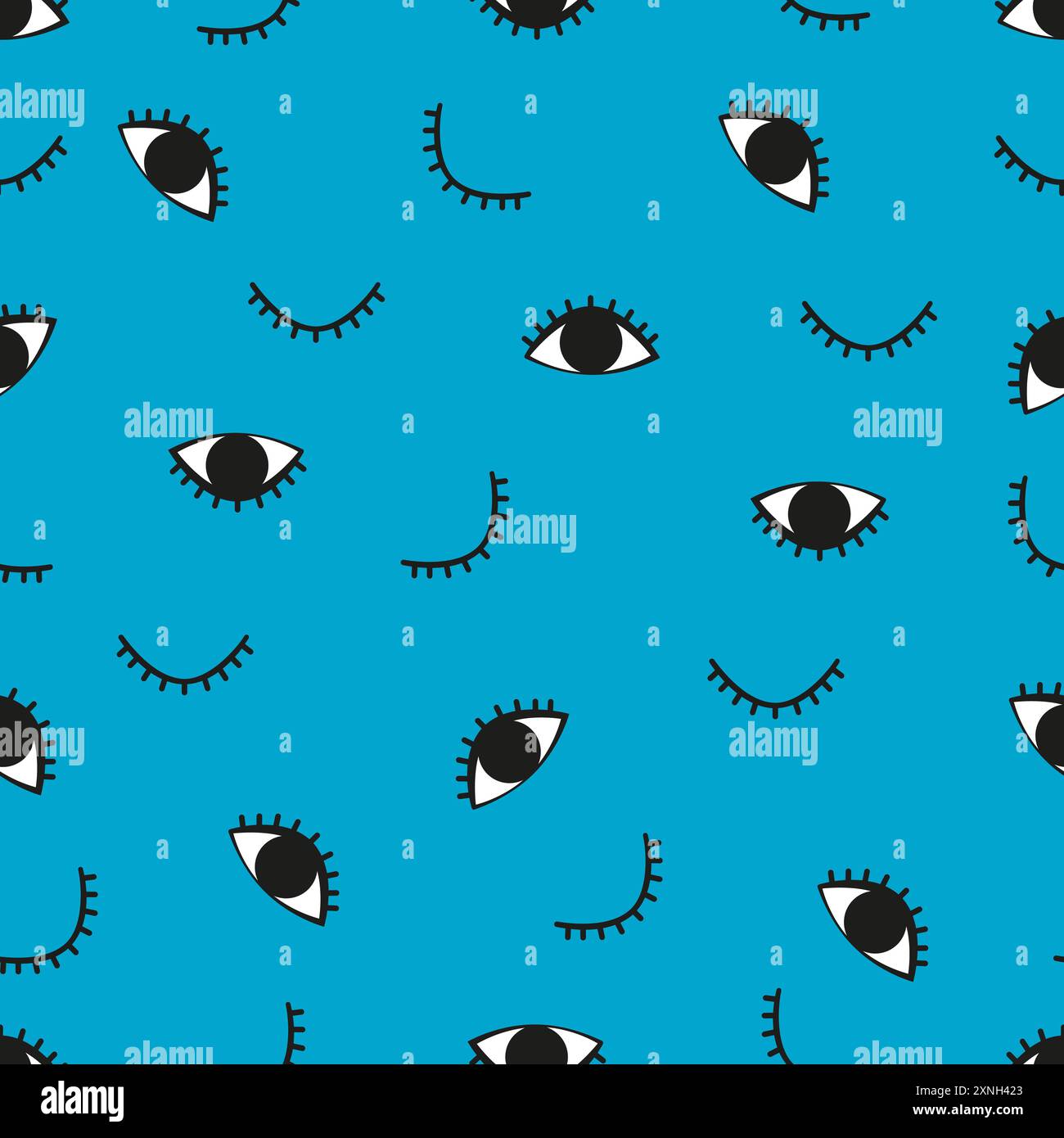 Eye open eye close pattern Stock Vector Images - Alamy