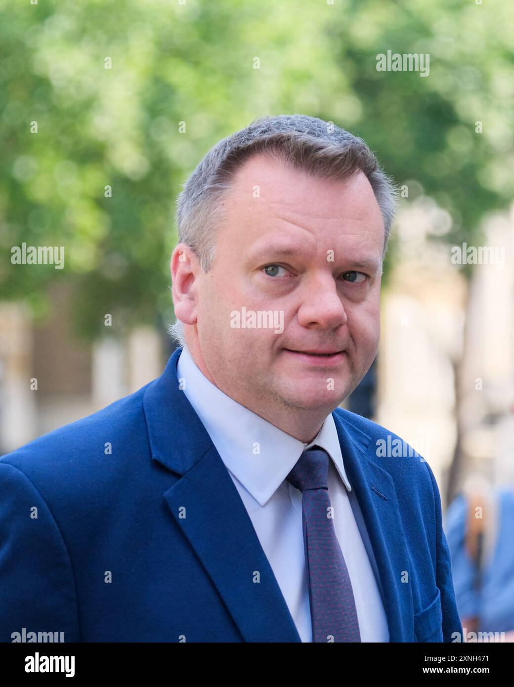 Nick Thomas-Symonds, the Paymaster General is seen in Whitehall before ...