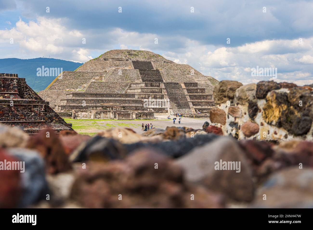 Pyramid of the Moon in San Martin de las Pirámides in the ...