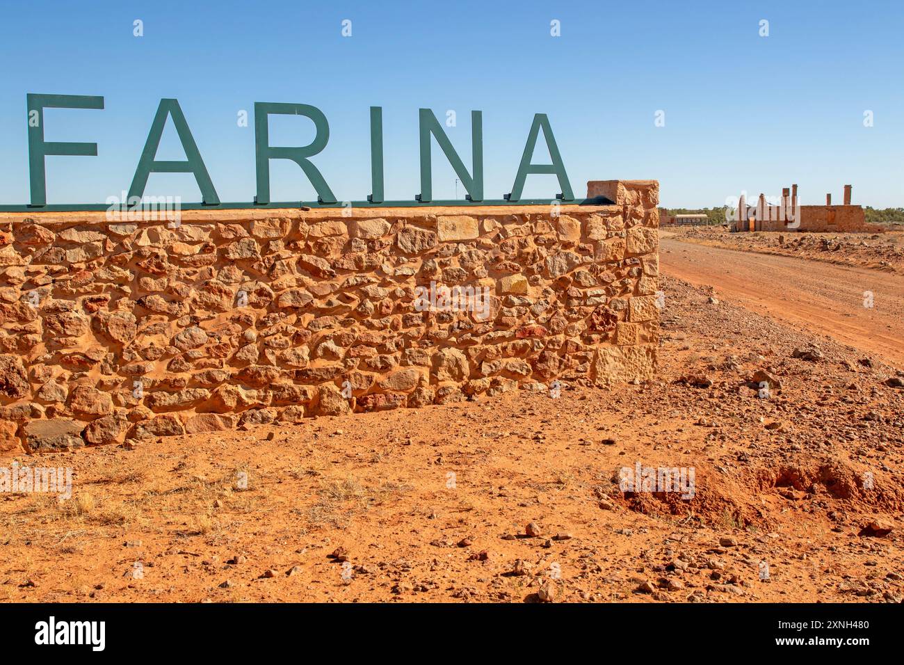 The ghost town of Farina along the Oodnadatta Track Stock Photo - Alamy