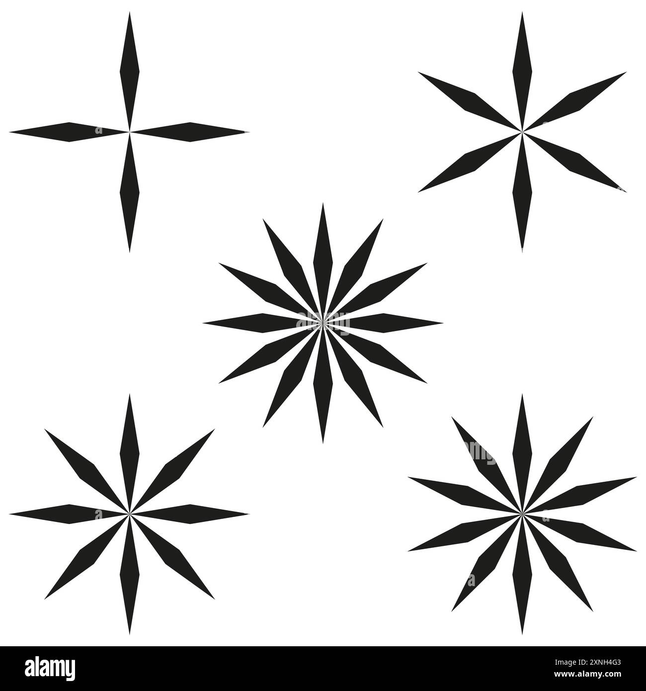Starburst pattern Cut Out Stock Images & Pictures - Alamy