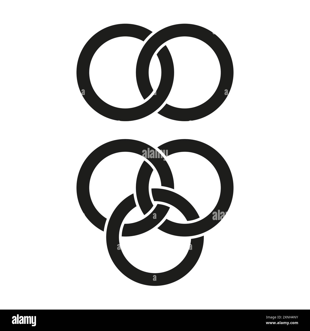 Interconnected rings hi-res stock photography and images - Alamy