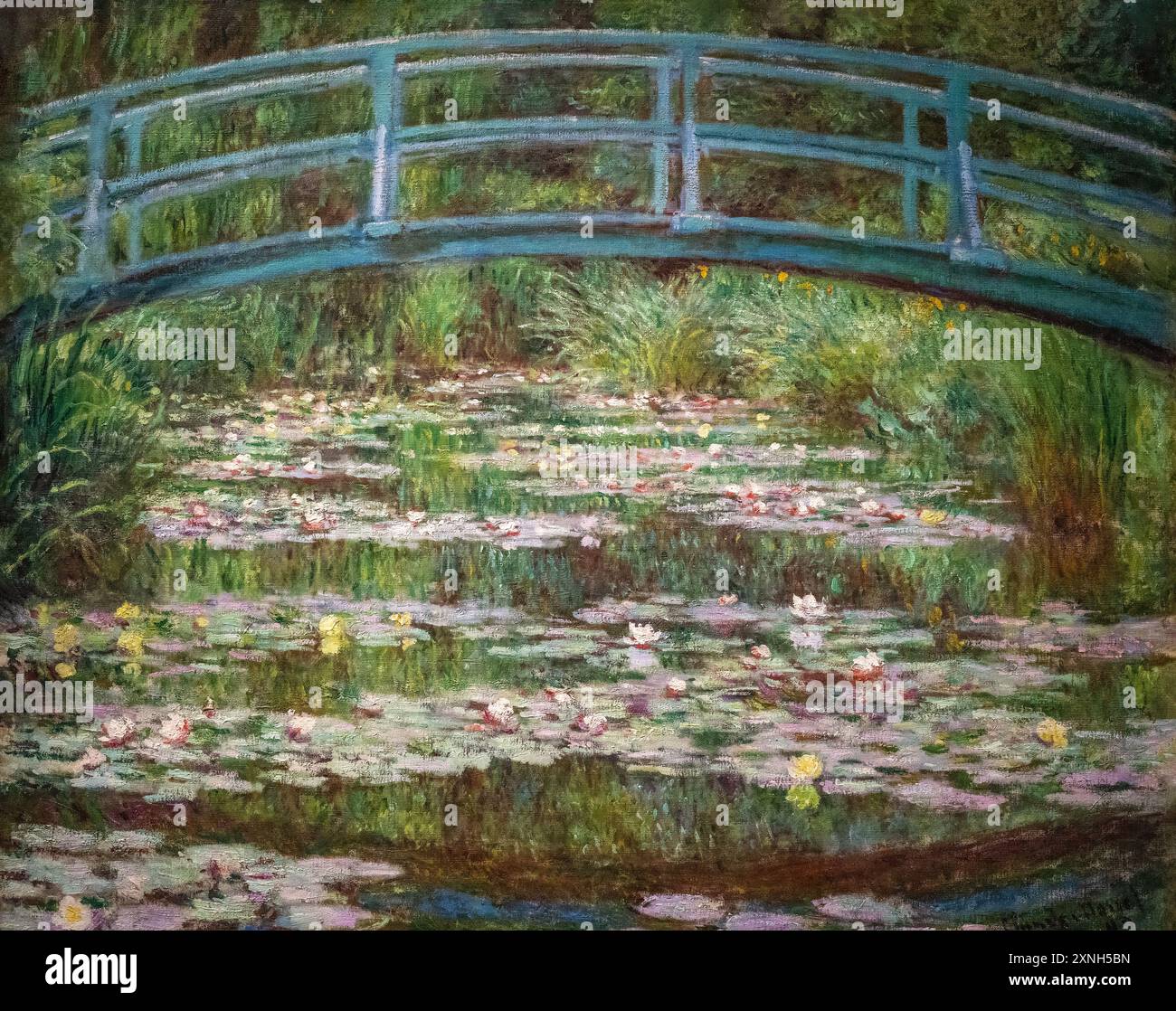 painting by Claude Monet called The Japanese Footbridge, painted in ...