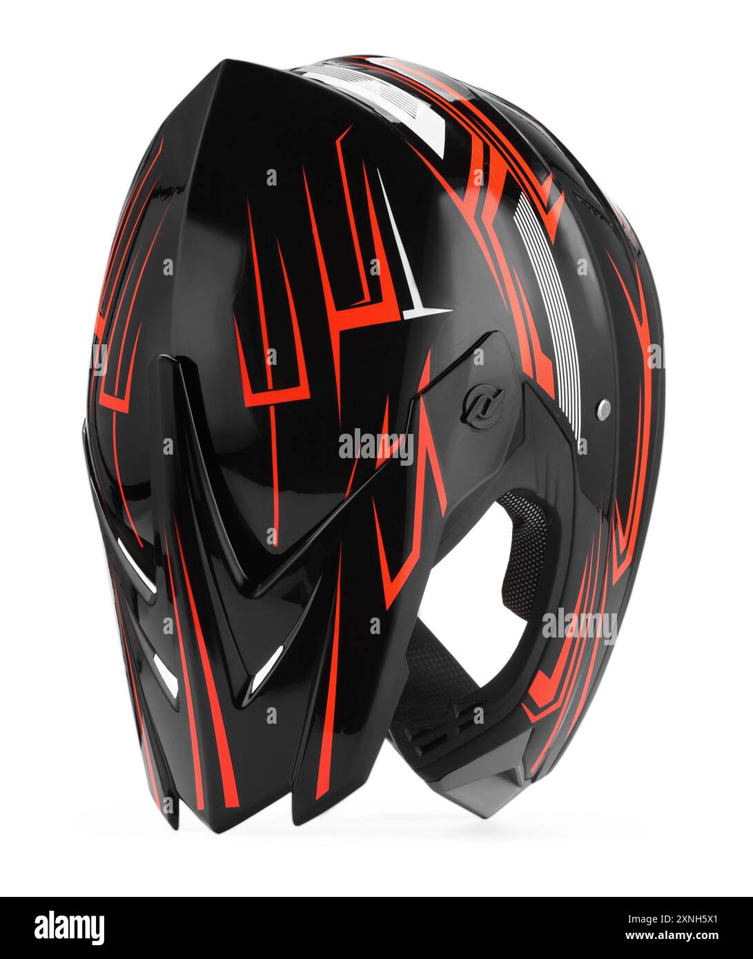 New modern motorcycle helmet isolated on white Stock Photo - Alamy