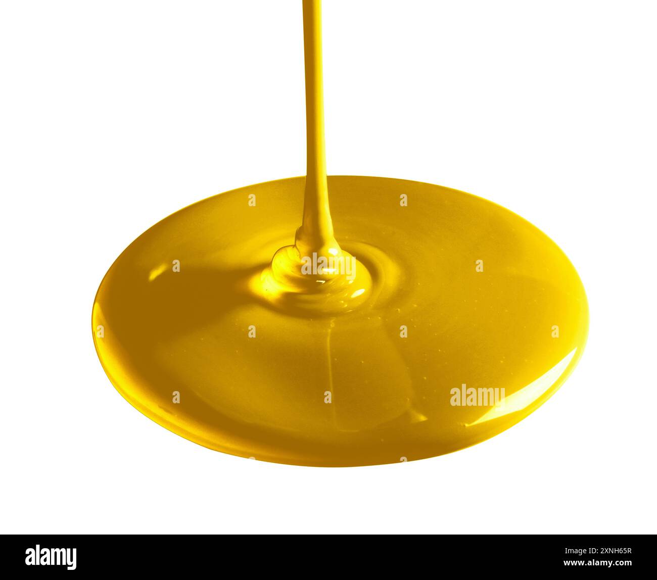 Pouring gold fluid on white background. Bright liquid Stock Photo - Alamy