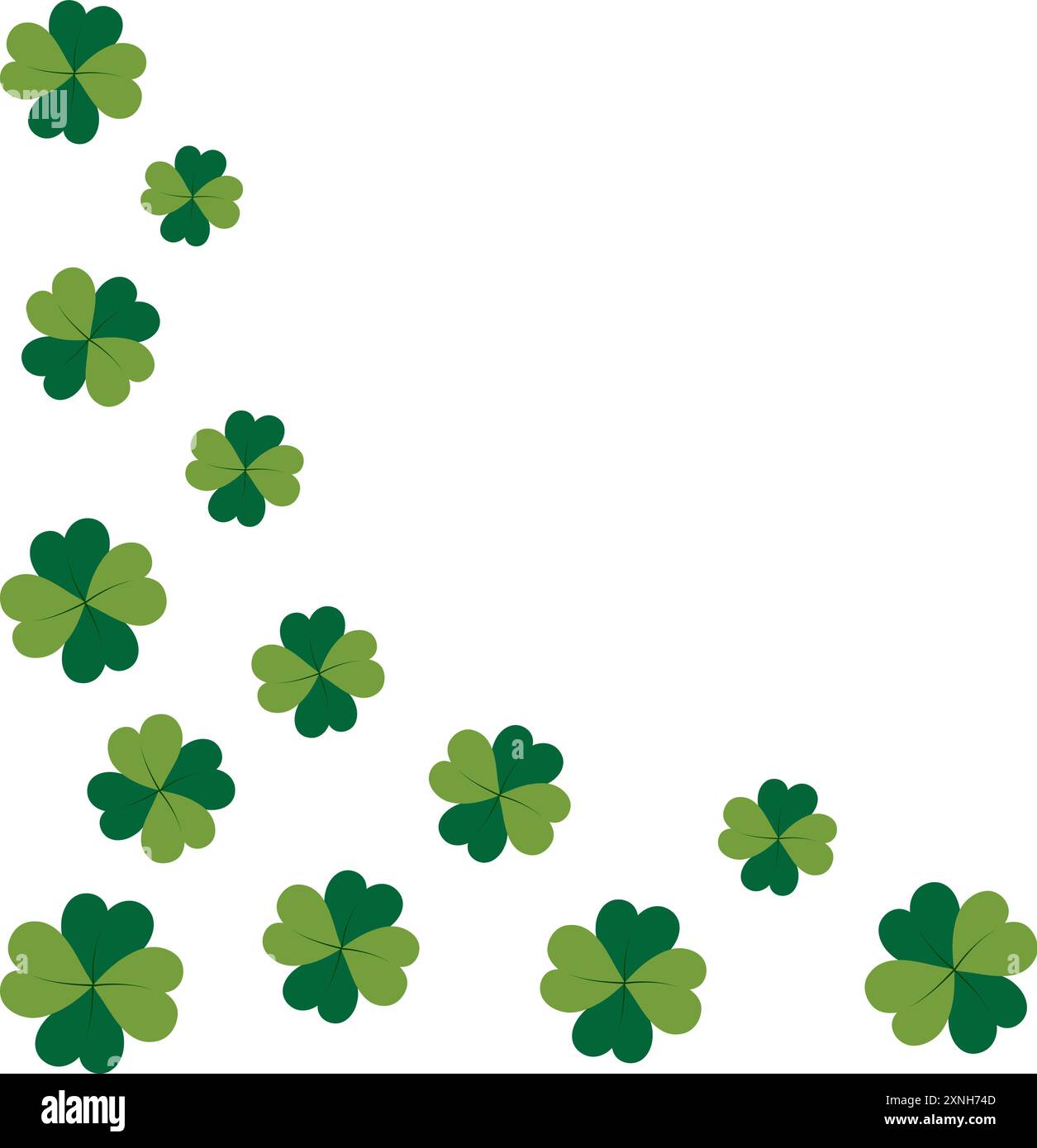 Four Leaf Clover Border Clip Art