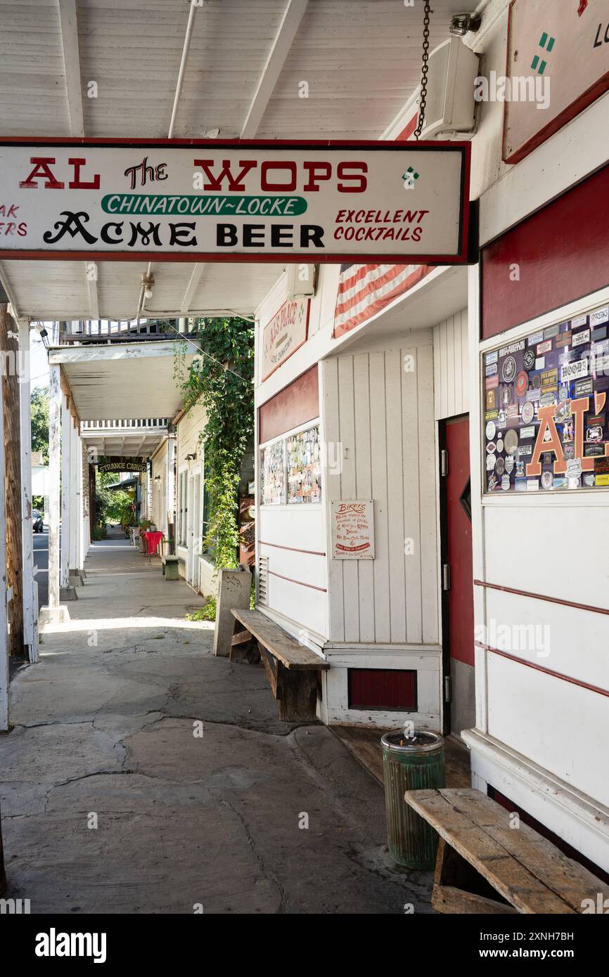 Historic Chinatown-Locke, California Stock Photo - Alamy