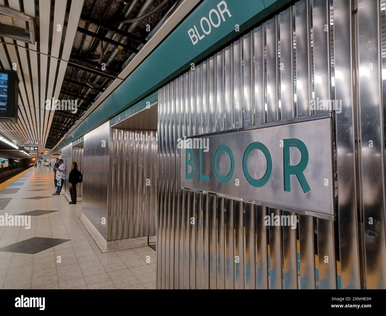 Toronto, ON, Canada - July 2, 2024: View at the Bloor and Young subway ...