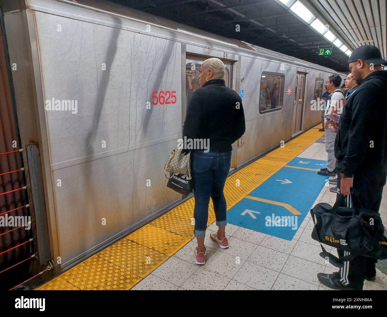 Toronto, ON, Canada - July 2, 2024: View at the Bloor and Young subway ...
