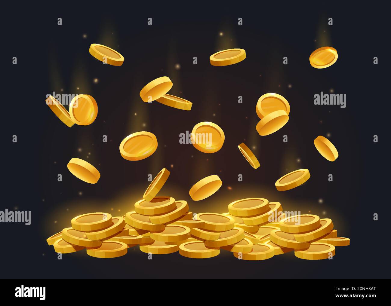 Falling euros Stock Vector Images - Alamy