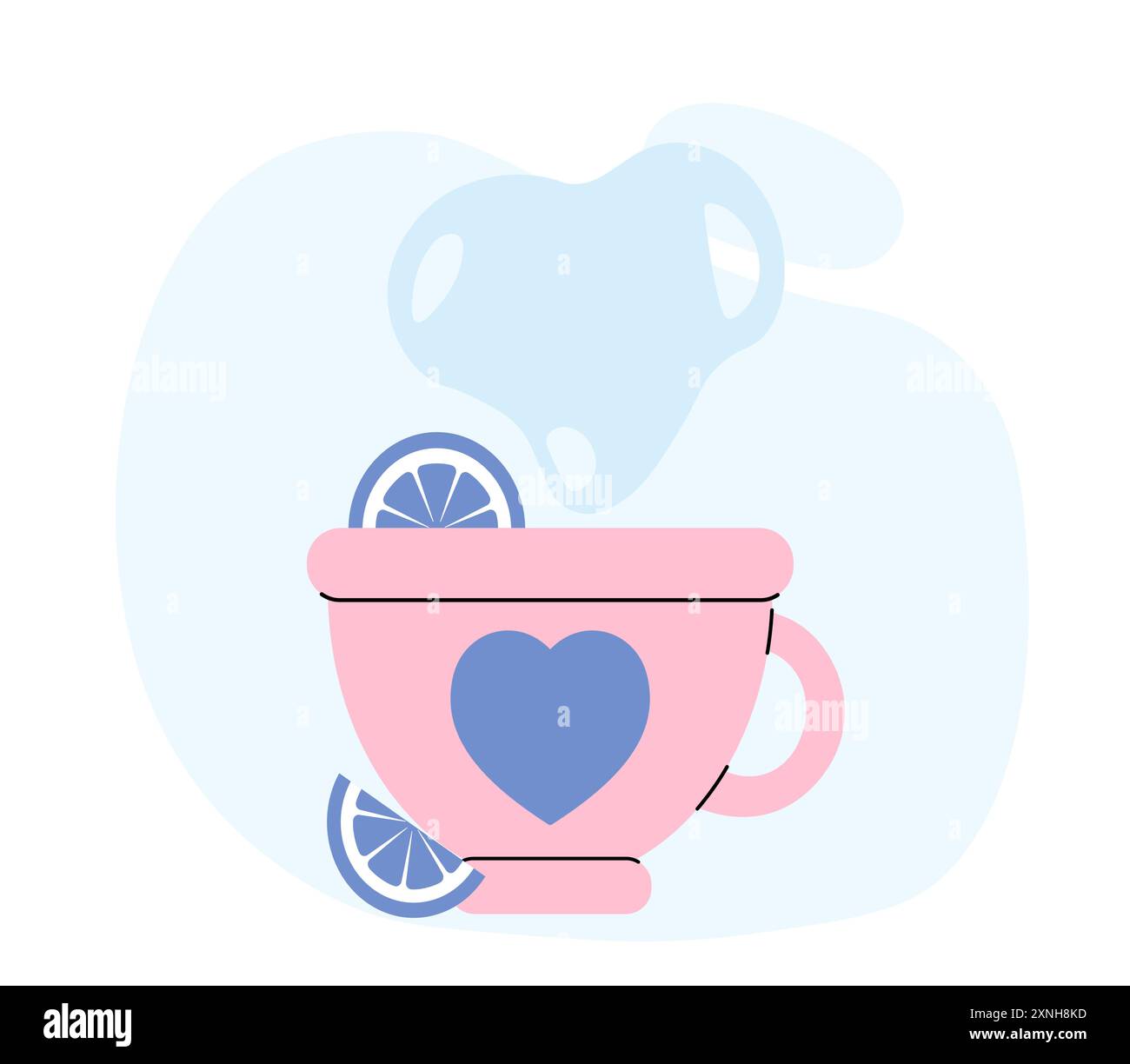 Night herbal tea Stock Vector Images - Alamy