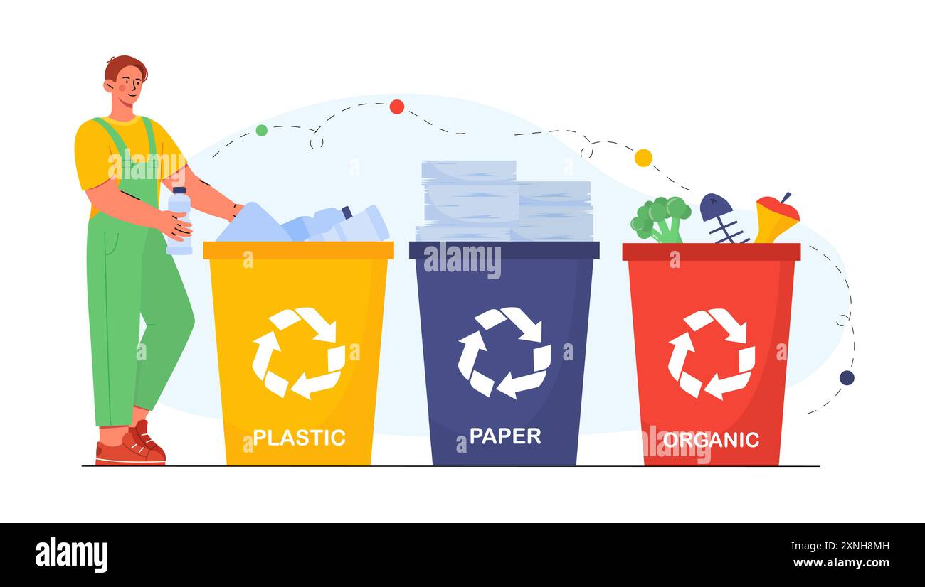 Organics container Stock Vector Images - Alamy