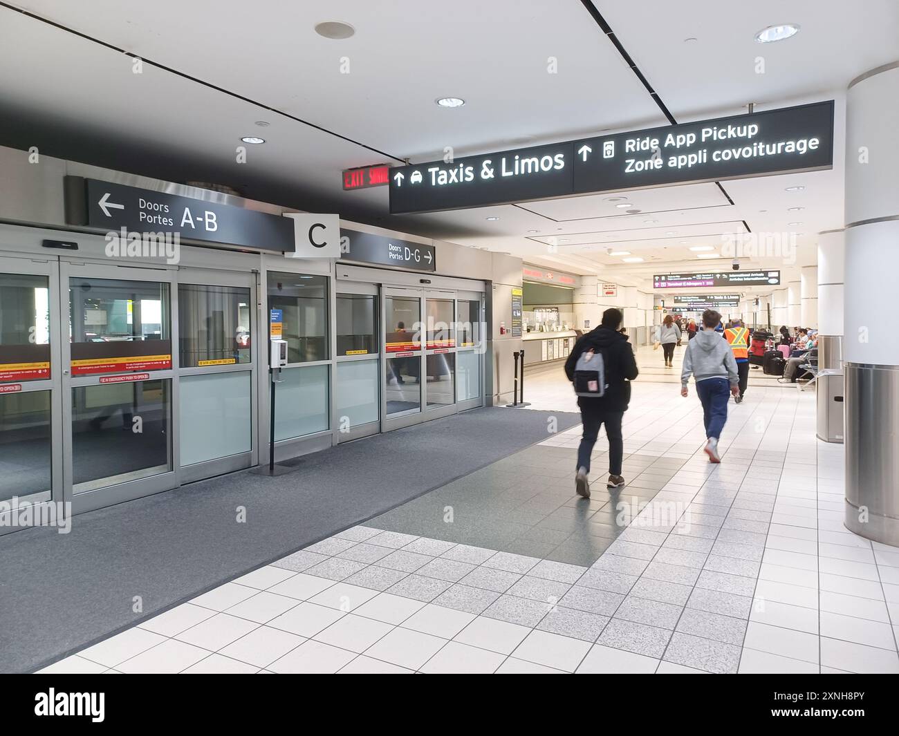 Toronto, ON, Canada - June 21, 2024: Inside view of the Toronto Pearson International Airport ...