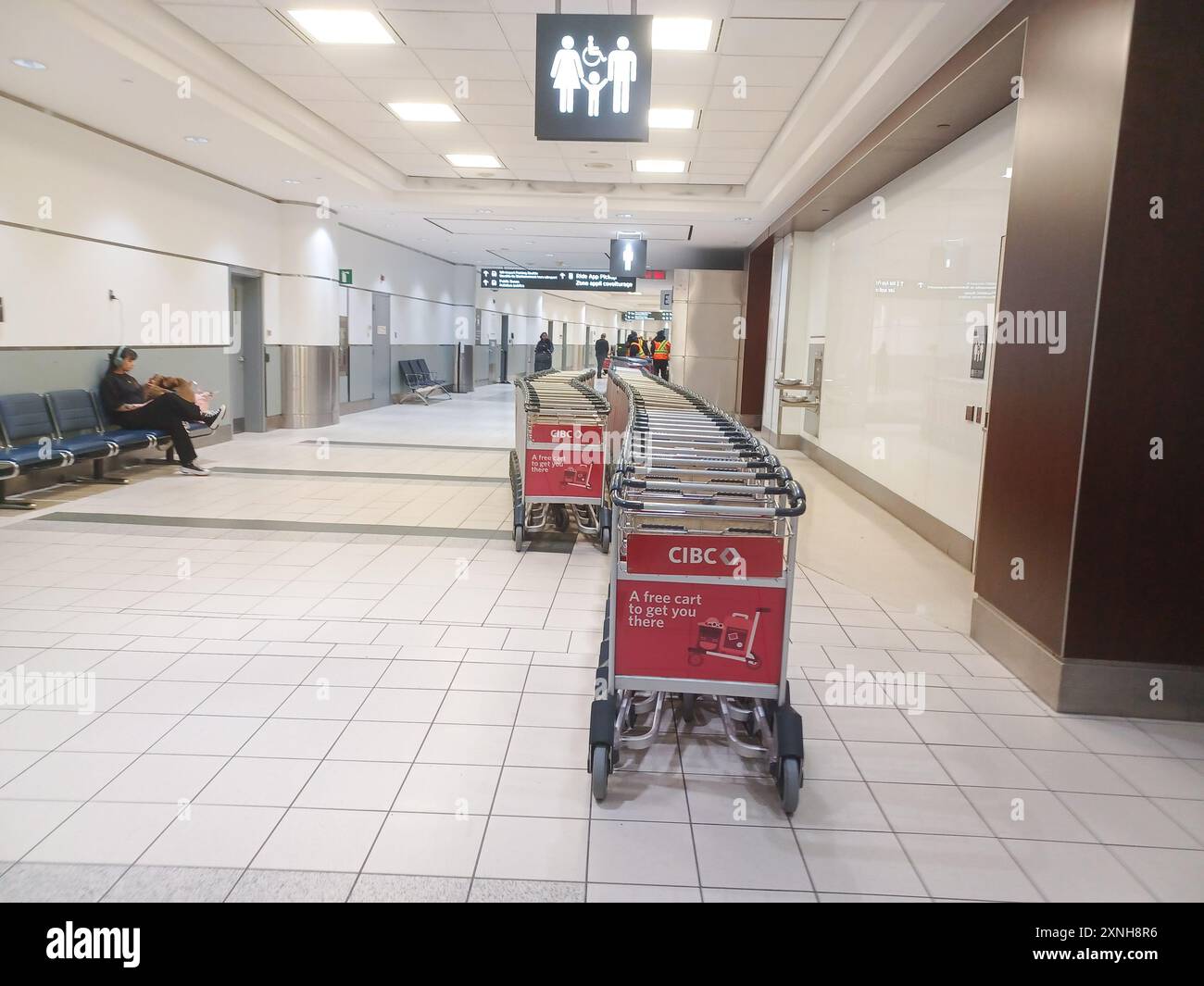 Toronto, ON, Canada - June 21, 2024: Inside view of the Toronto Pearson ...
