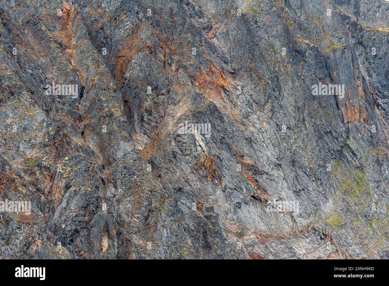 Scenic mountain, rock side views seen in Tombstone Territorial Park in ...