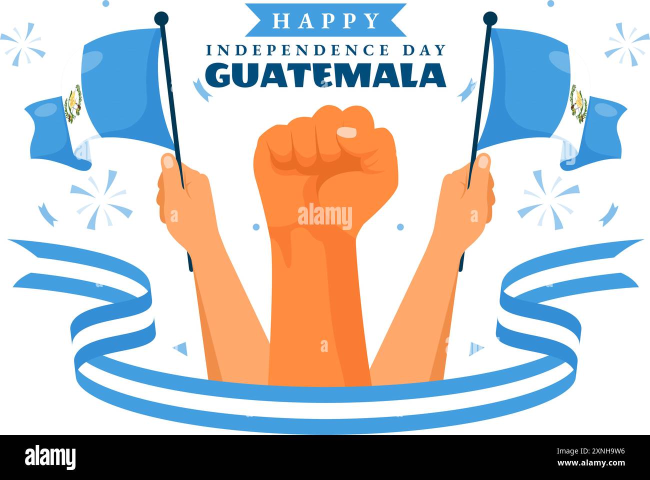 Happy Guatemala Independence Day Vector Illustration for September 15 ...