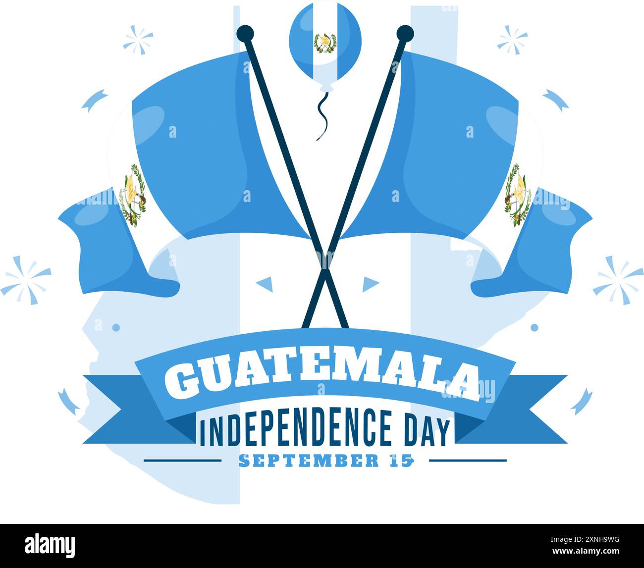 Happy Guatemala Independence Day Vector Illustration for September 15 ...