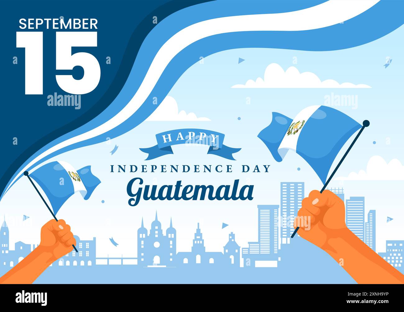 Happy Guatemala Independence Day Vector Illustration for September 15 ...