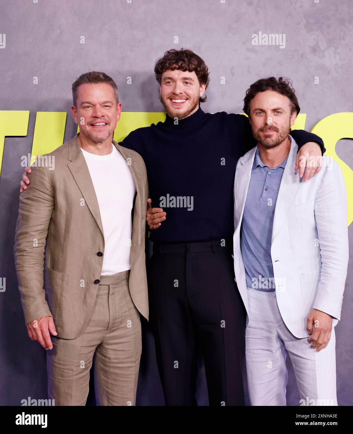 New York, United States. 31st July, 2024. Matt Damon, Jack Harlow and ...