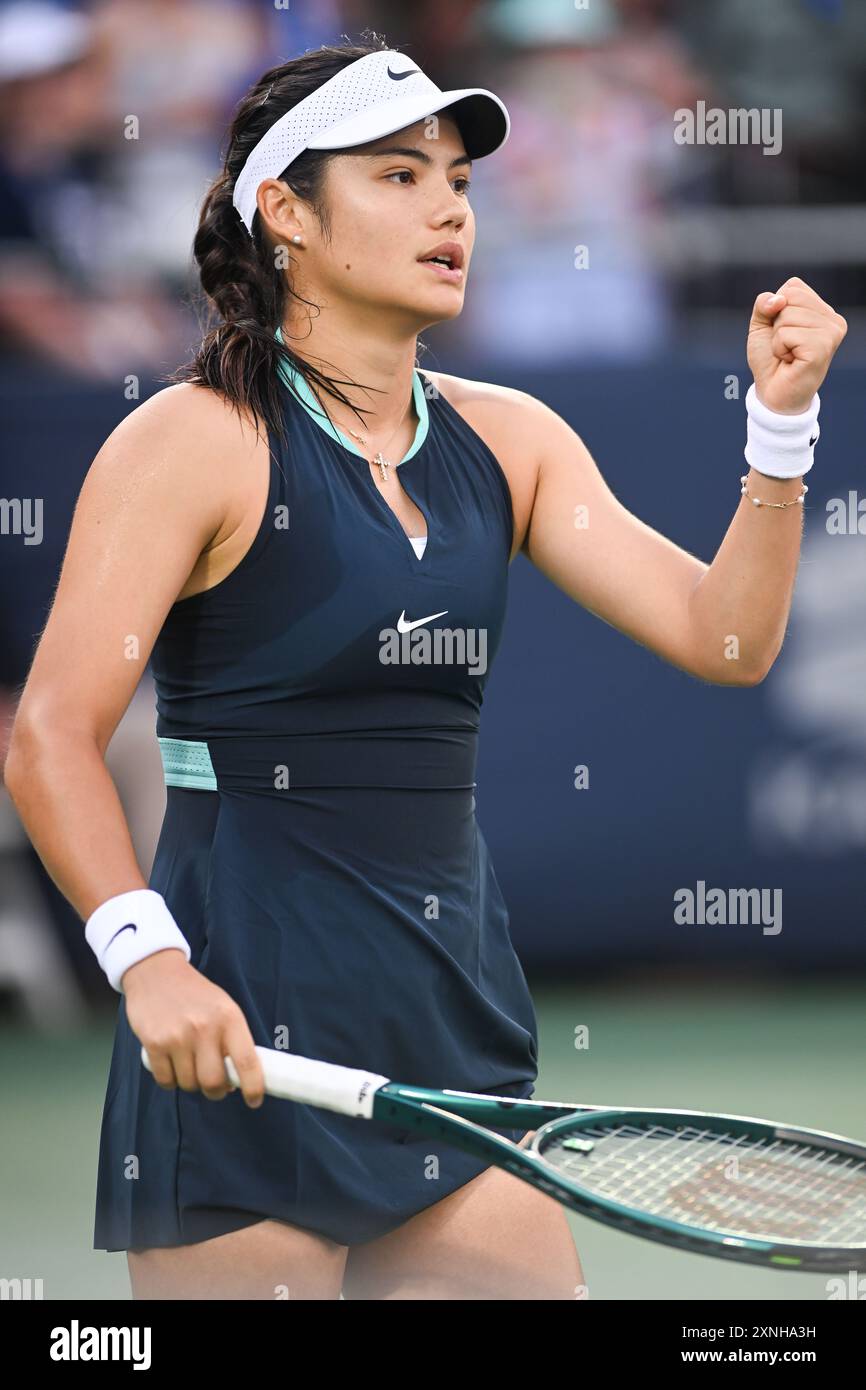 Washington, D.C, USA. 30th July, 2021. EMMA RADUCANU celebrates during ...