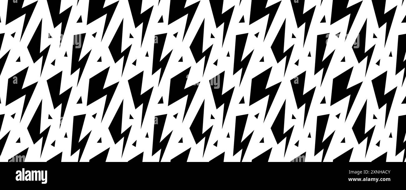 Lightning bolt seamless pattern. Thunder bolt repeated background ...