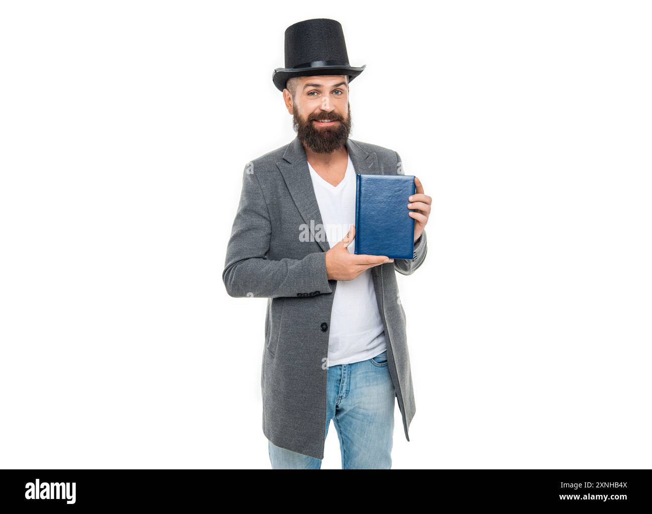 Teacher presenting book. Man teacher study educational book. Teachers ...