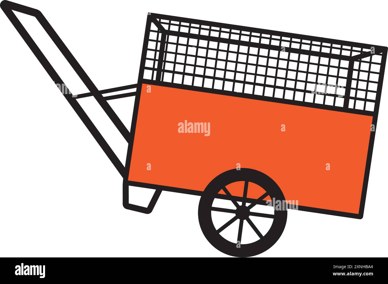 trash cart icon vector illustration simple design Stock Vector Image ...