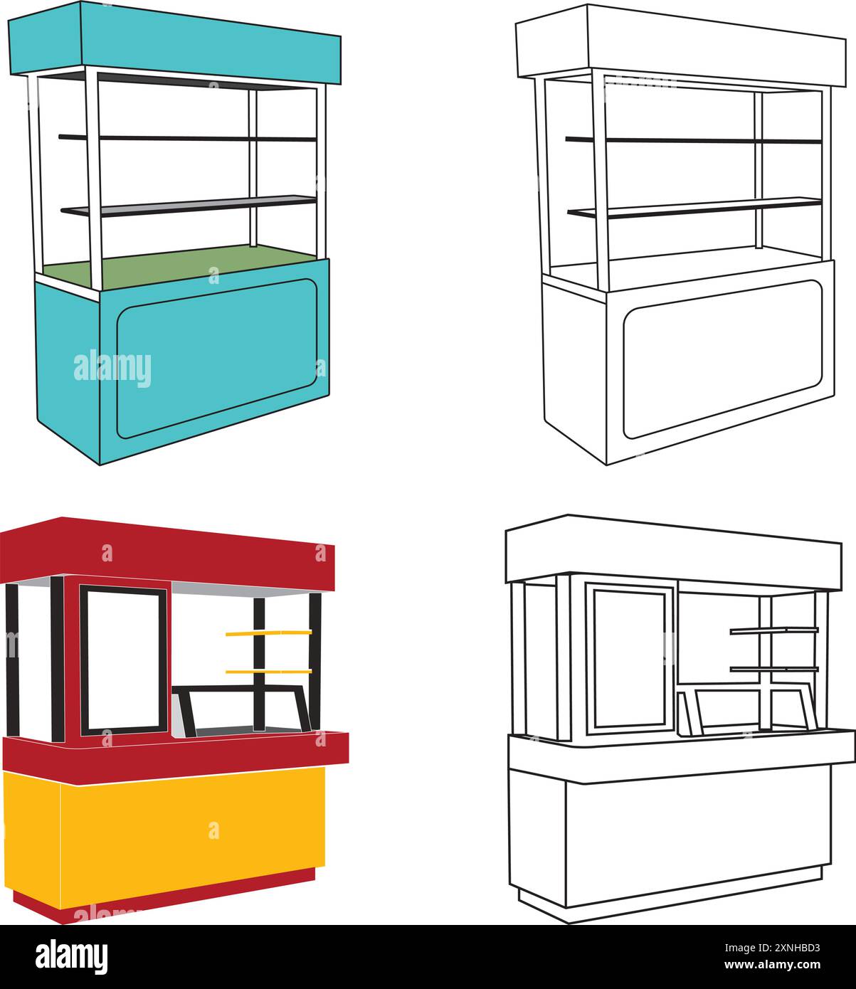 sales kiosk design vector illustration Stock Vector Image & Art - Alamy