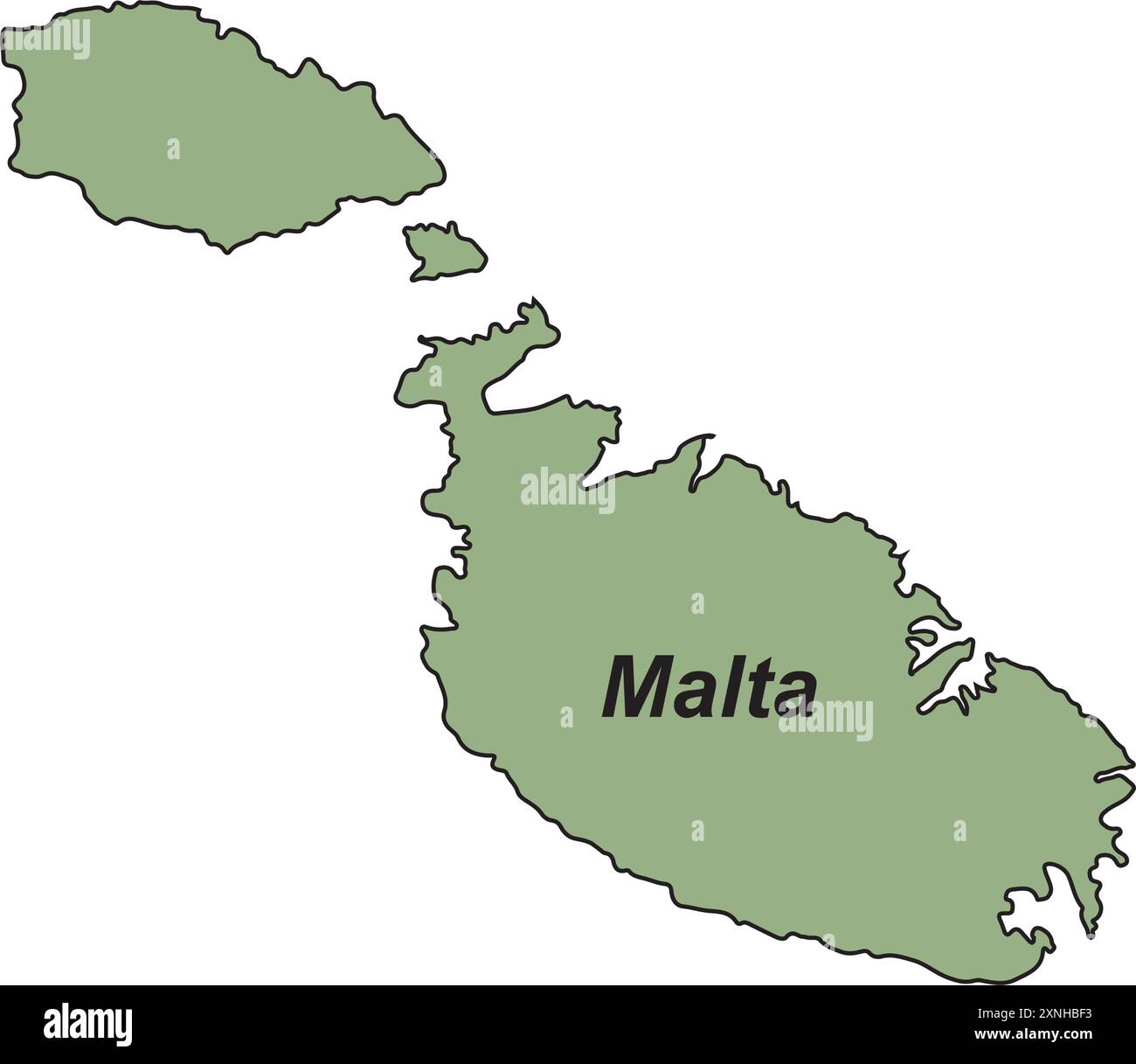 malta map icon vector illustration simple design Stock Vector Image ...