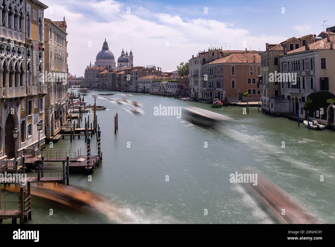 Grand Canal Venice Italy slow shutter speed motion blur Stock Photo - Alamy