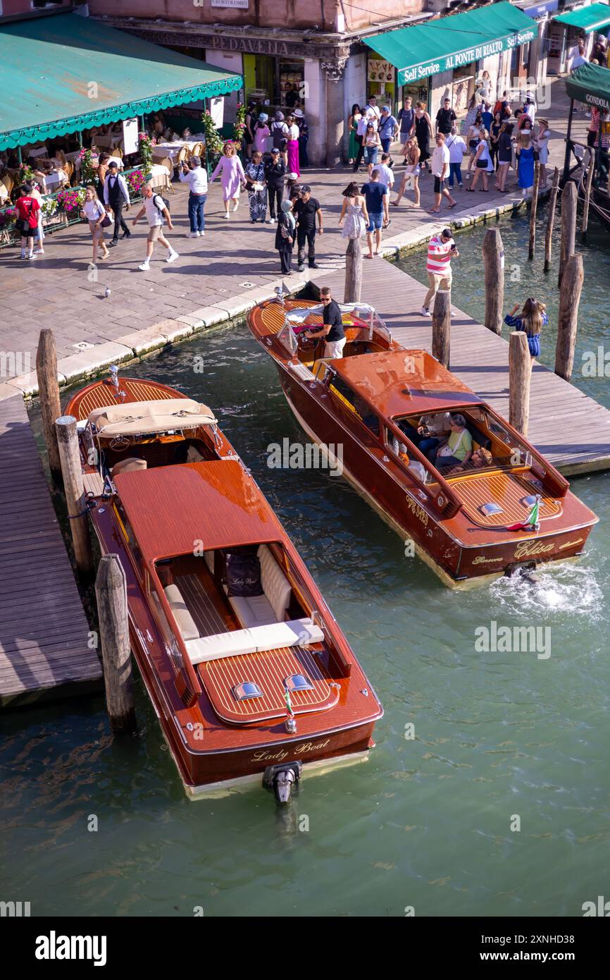 Riva motor boat Venice, Italy Stock Photo - Alamy