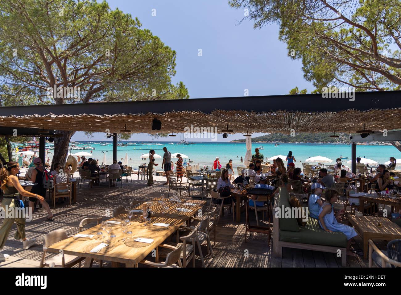 bar plage beach club Corsica, France Stock Photo - Alamy