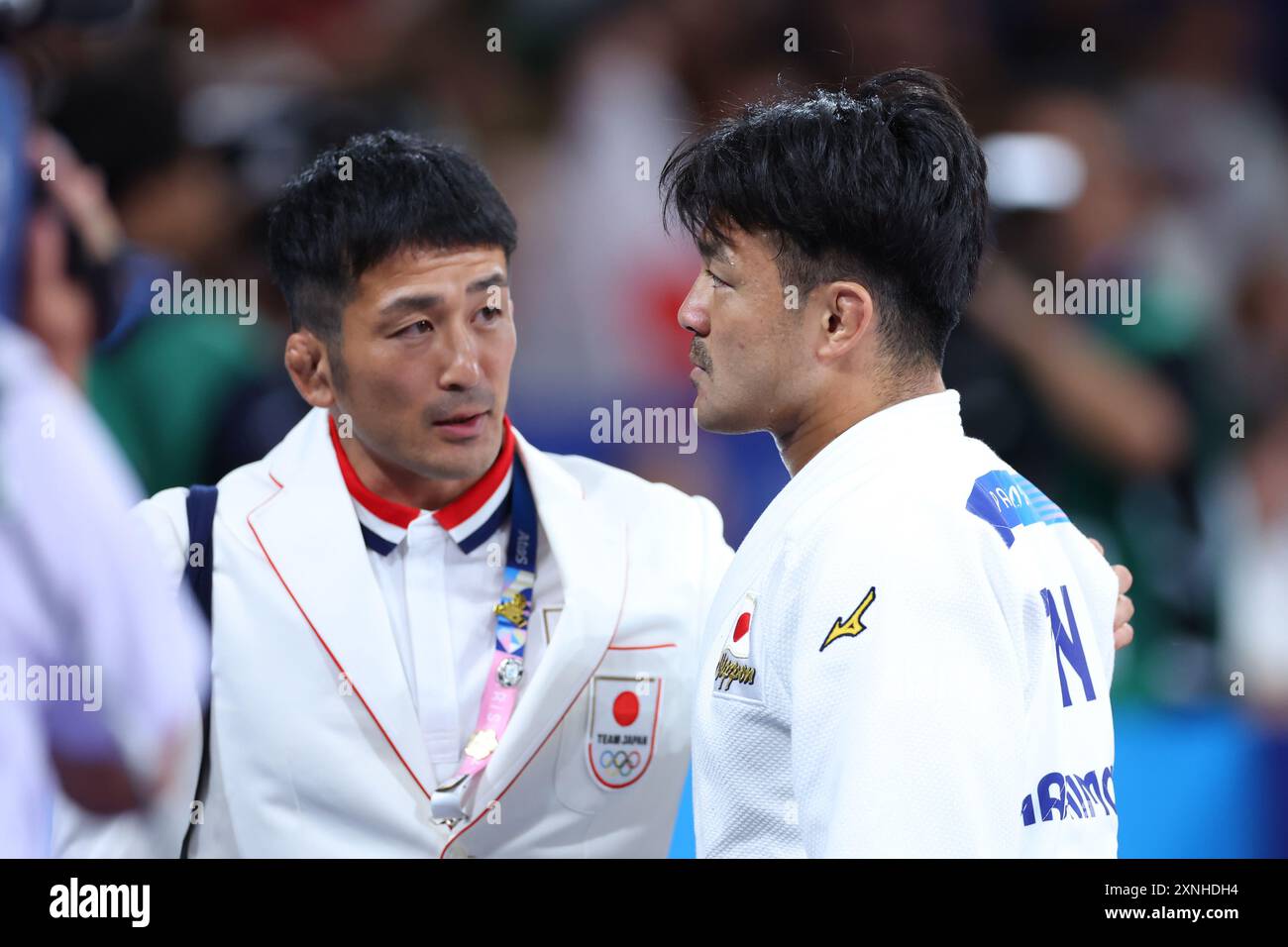 Paris, France. 30th July, 2024. (L to R) Hiroyuki Akimoto, Soichi ...