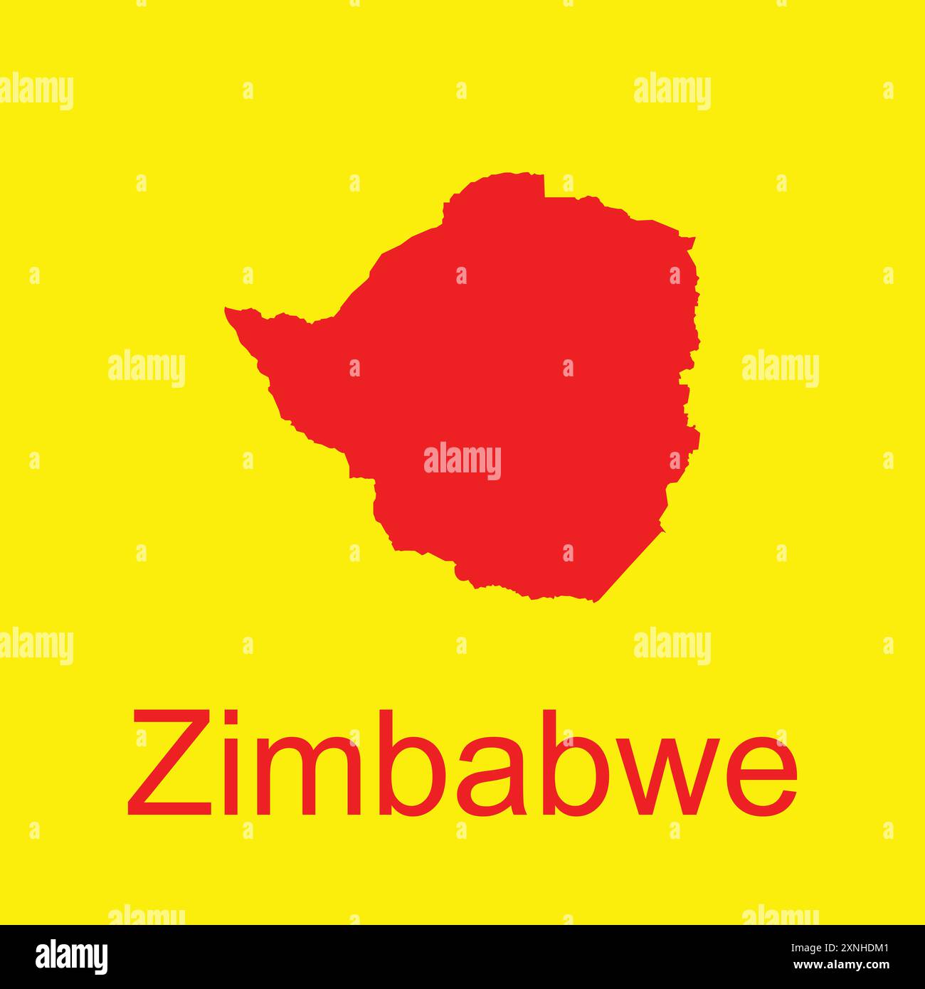 zimbabwe country map icon illustration design Stock Vector Image & Art ...